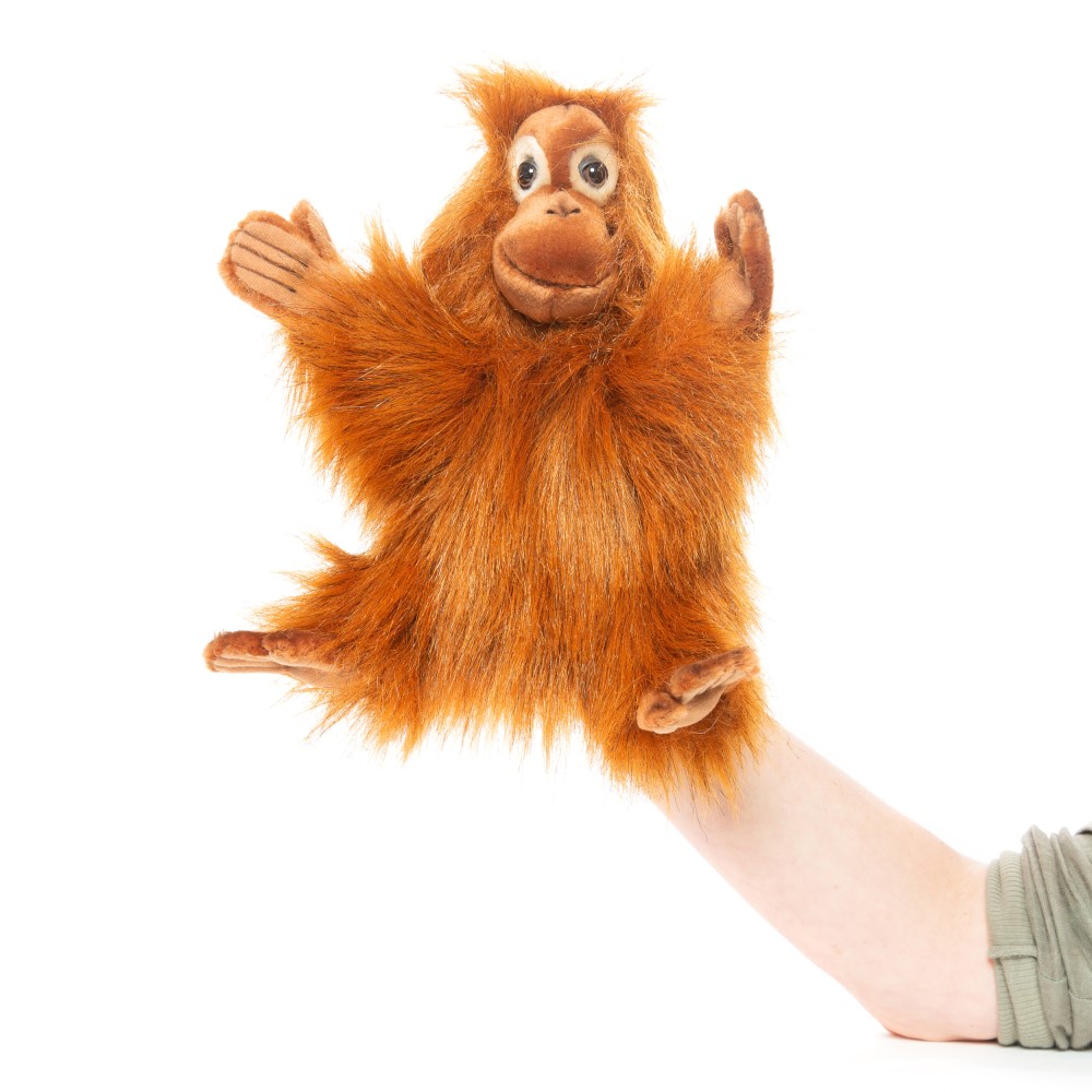 Orangutan Puppet 25cmH - Hamac Trading