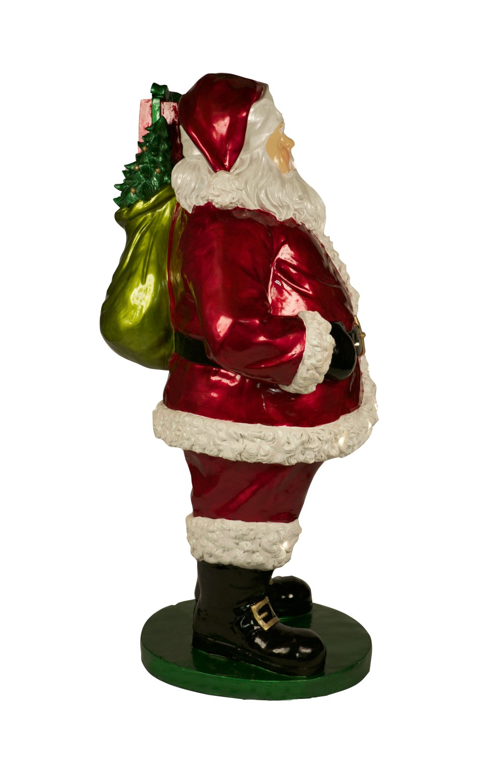 Santa with Gift Sack (18 LEDS) | Warm & Festive LED Prop