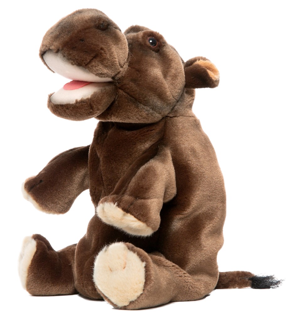 Hippo Puppet 24cmH - Hamac Trading
