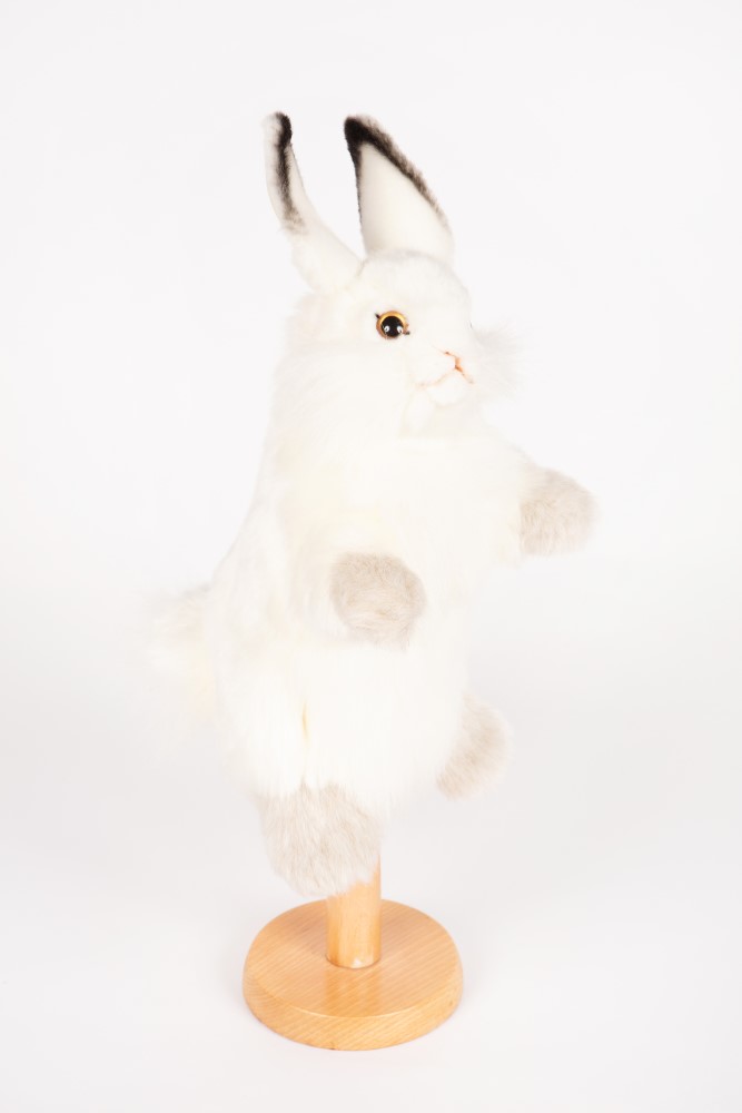 White Rabbit Puppet 34cmH - Hamac Trading