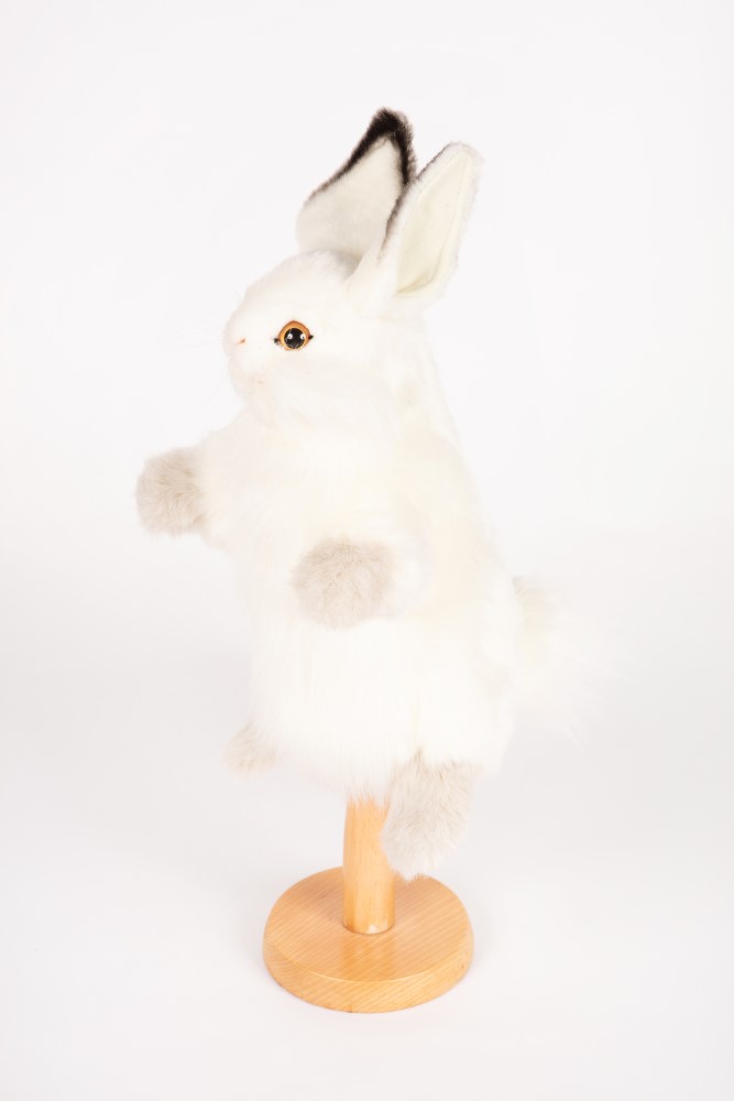 White Rabbit Puppet 34cmH - Hamac Trading
