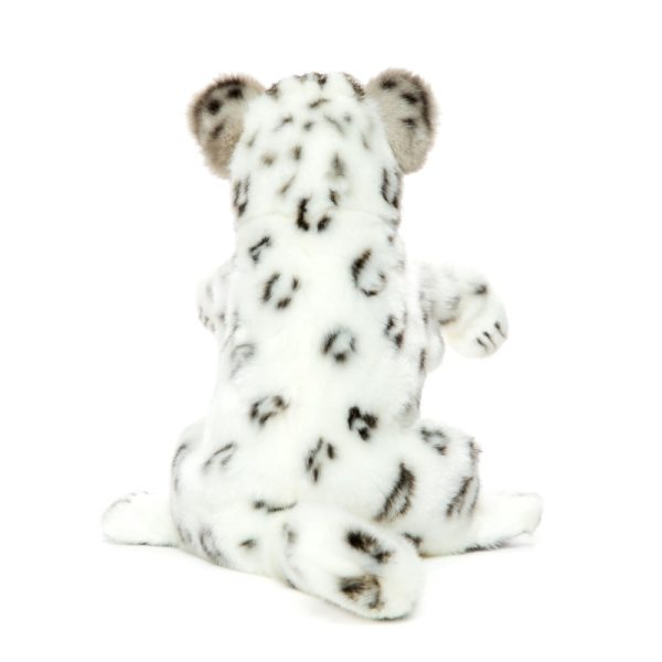 Snow Leopard Puppet 32cmH - Hamac Trading
