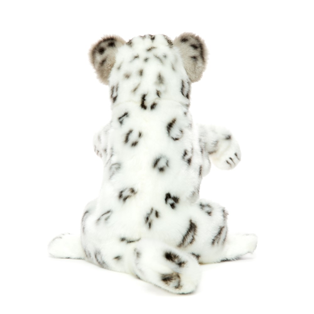 Snow Leopard Puppet 32cmH - Hamac Trading