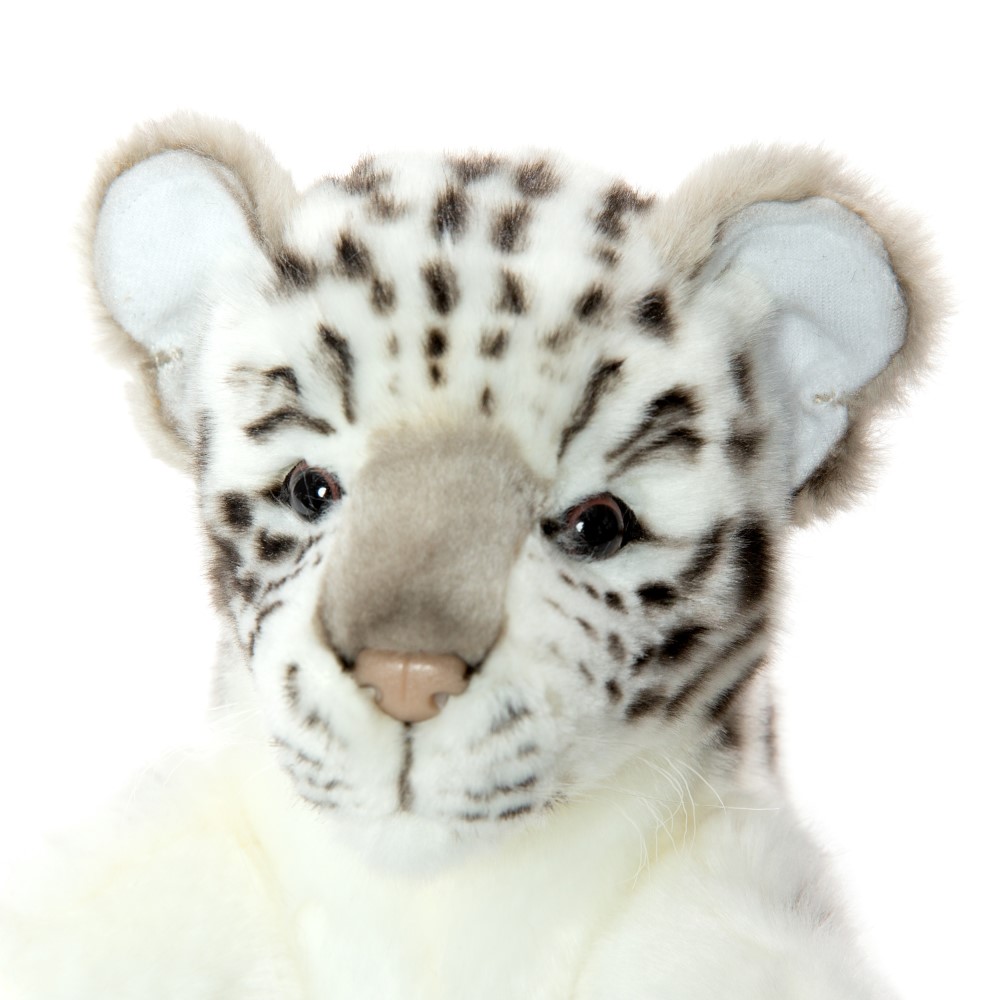 Snow Leopard Puppet 32cmH - Hamac Trading