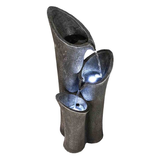 Solar Pouring Columns - Elegant Tiered Water Feature