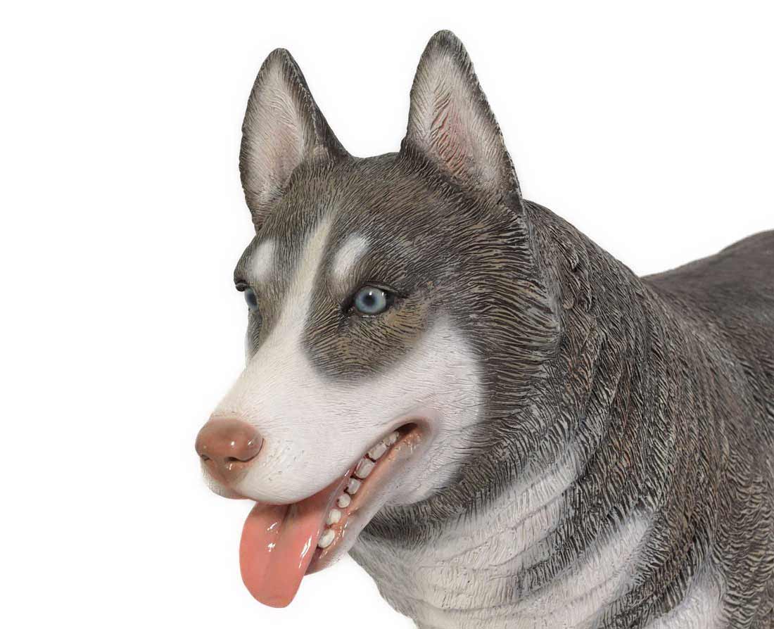 Life Size Fibreglass Resin Siberian Husky Model - Hamac Trading ...