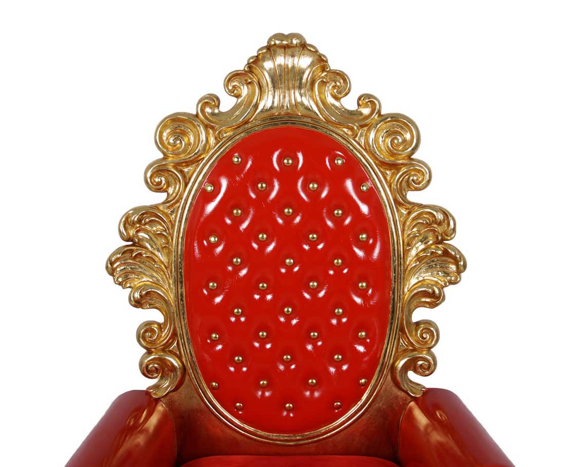 Santa Throne (Red) | Regal Seating For Santa & Photo-Ops