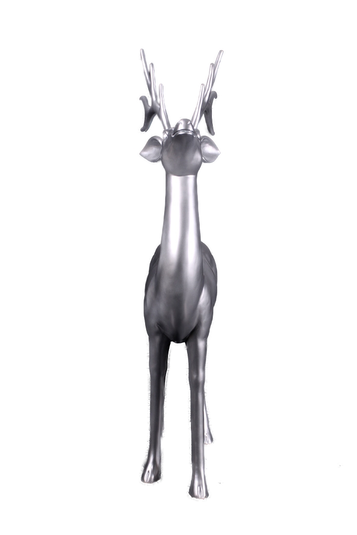 Silver Standing Reindeer - Hamac Trading