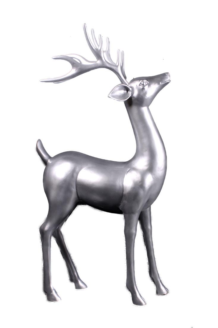 Silver Standing Reindeer - Hamac Trading