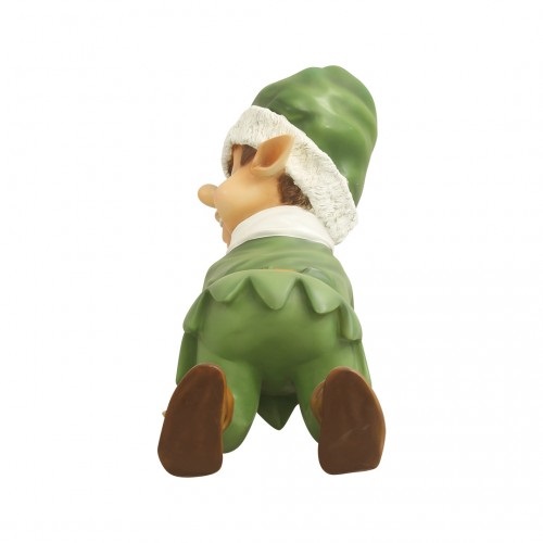 Santa Crawling Elf (Green) | Playful, Green Festive Helper