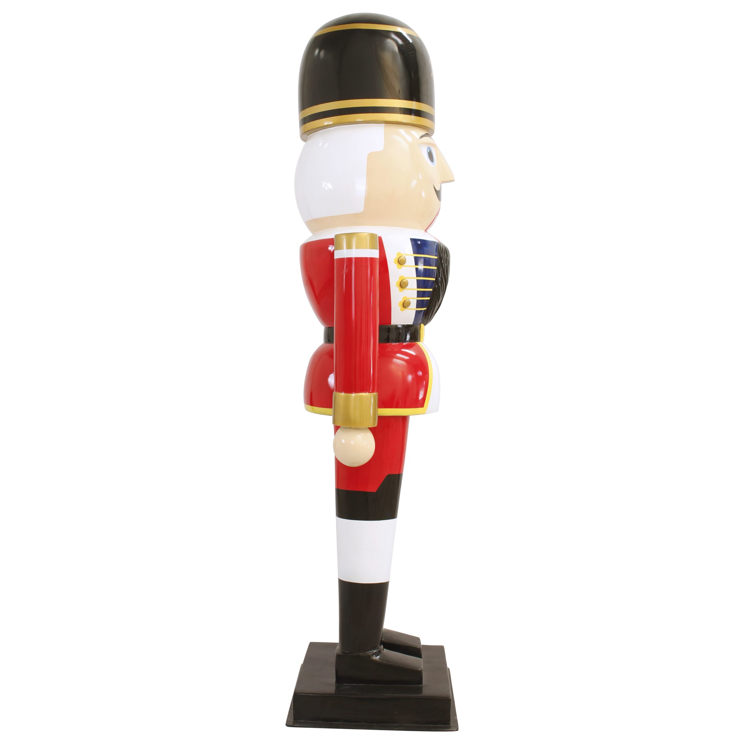 Life-Size Nutcracker with Round Hat | Traditional, Unique Design
