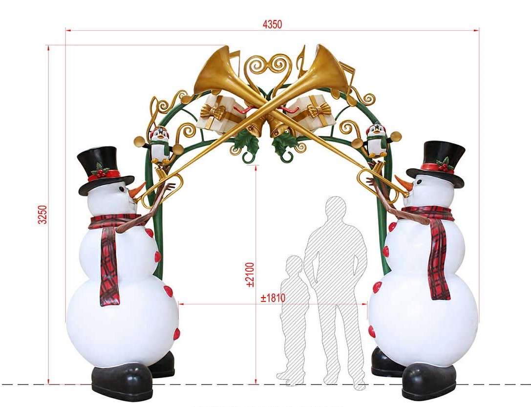 Snowmen Archway | For Festive Entryway Displays