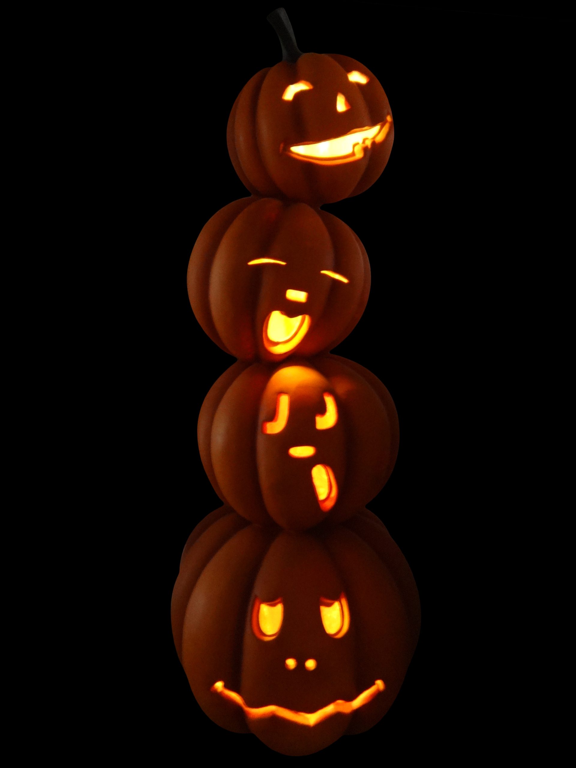 Stacked Pumpkins - Outdoor Decor with Lights | Hamac Trading