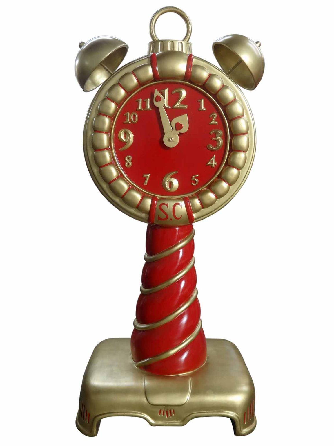 5ft Santa Clock | Classic Festive Timepiece