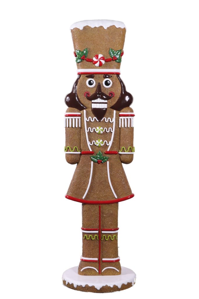 Gingerbread Nutcracker | Playful Life-Size Prop with Candy Details