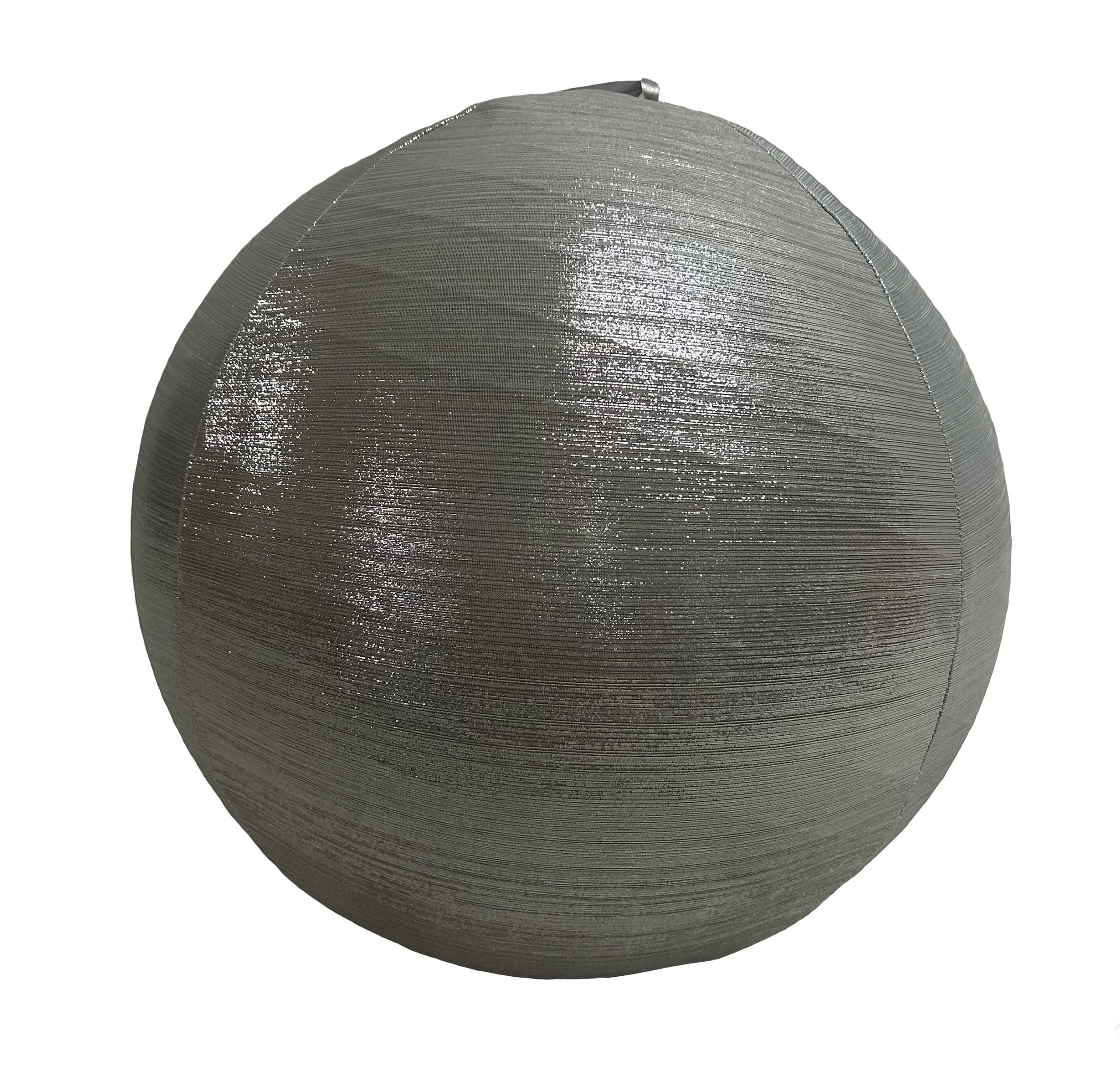 NEW Metallic Fabric Ball - Silver 60cm - Hamac Trading