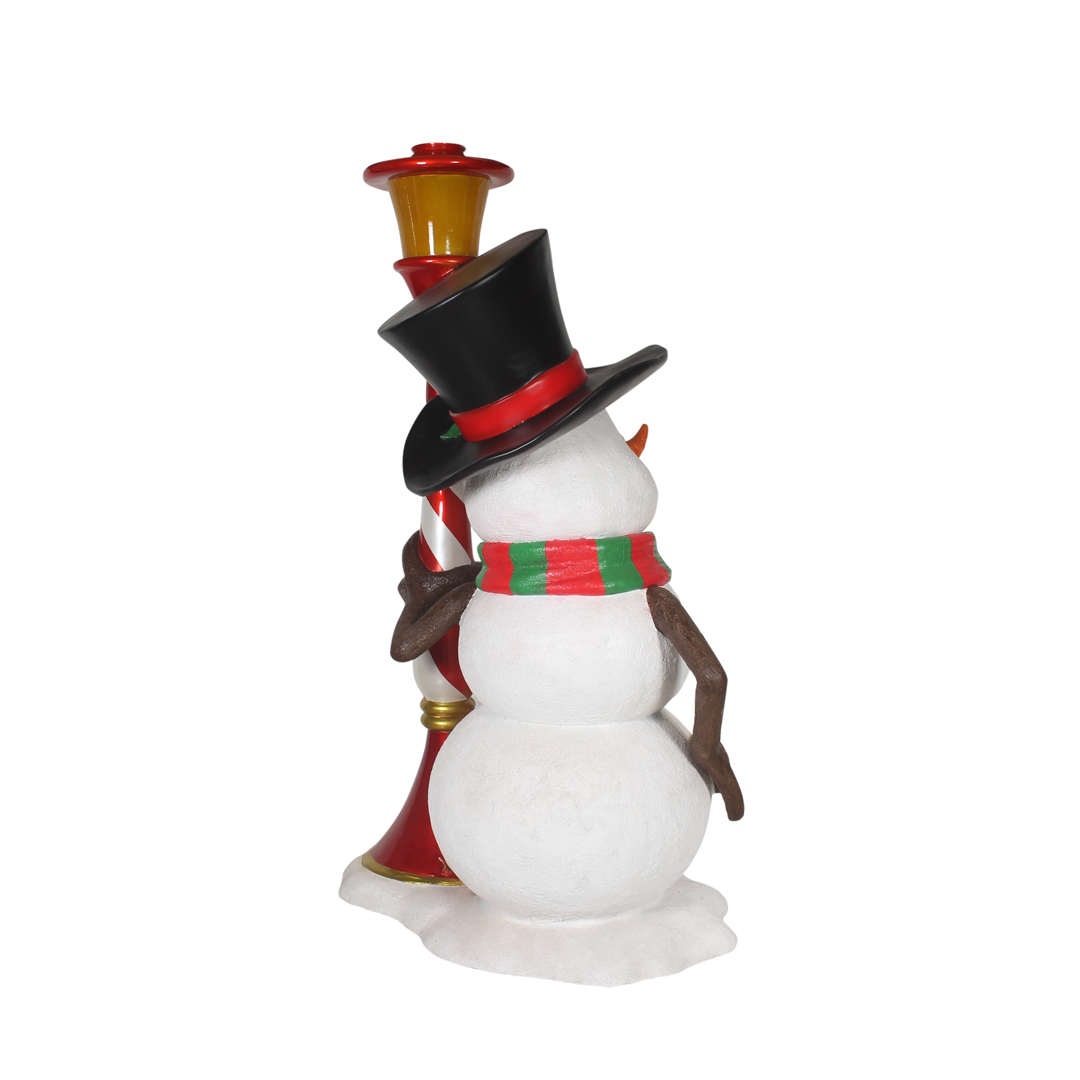 Snowman with Lamp Post - Hamac Trading
