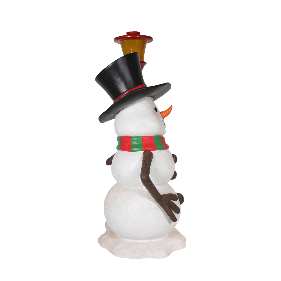Snowman with Lamp Post - Hamac Trading