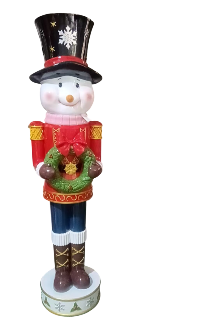 Snowman Nutcracker (Red) - Hamac Trading